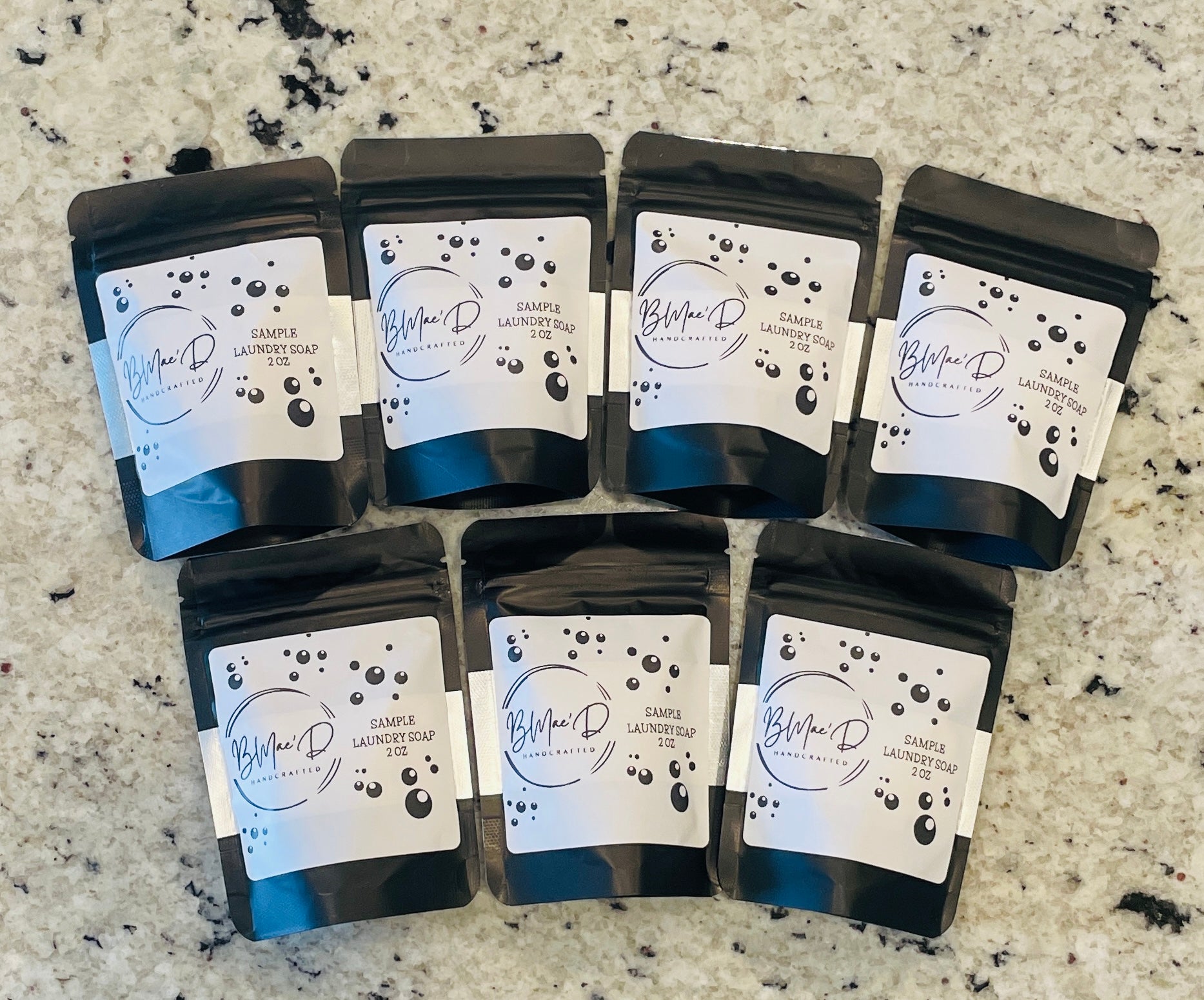 8 Scent Laundry Soap Sample Pack – BMae'D Handcrafted